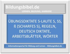 S-Laute s, ss, ß, scharfes S, Regeln, 2 PDF Diktate & Beispiele kostenlos